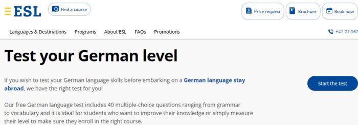 Top 10 German Language Level Test Tools Online Today