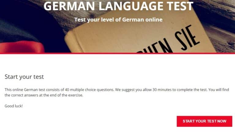 Top 10 German Language Level Test Tools Online Today