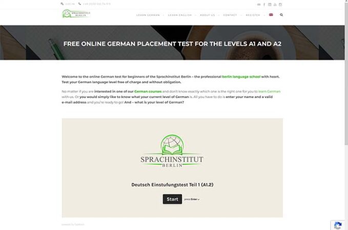 Top 10 German Language Level Test Tools Online Today